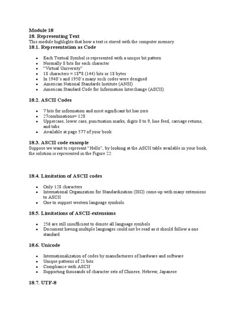 Lesson 18 Representing Text Pdf