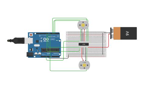 Circuit Design Controlling A Dc Motor Tinkercad