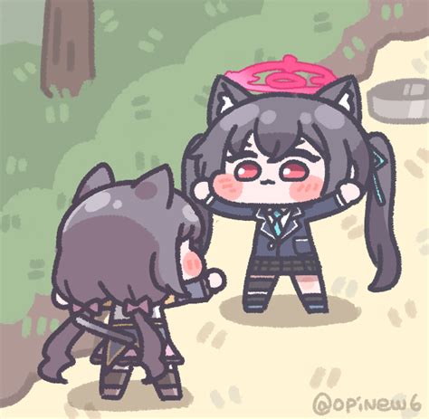 Two Nekos Asserting Their Dominanceserika Karylfrom Priconne Art By