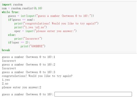 Solved Python If The Guess Number Equals The Ramdom Choose