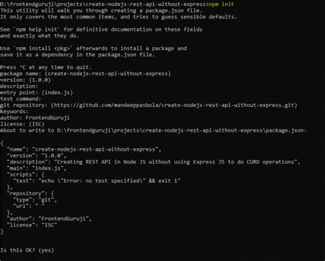 How To Create Api In Nodejs Without Express Js
