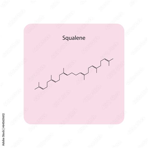 Squalene Hydrocarbon Natural Lipid Found In The Skin Used In Cosmetics