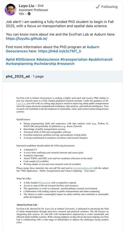 Several Fully Funded Phd And Postdoctoral Opportunities Umair Ahmad