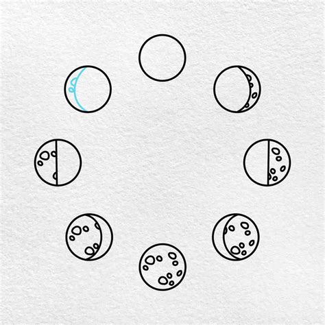 Draw Moon Phases Helloartsy