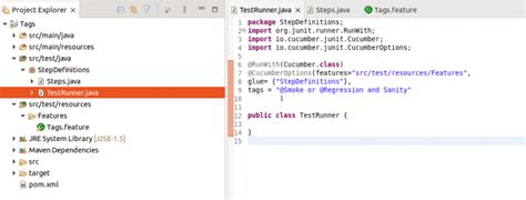 Tags In Selenium And Cucumber Bdd Framework With Java