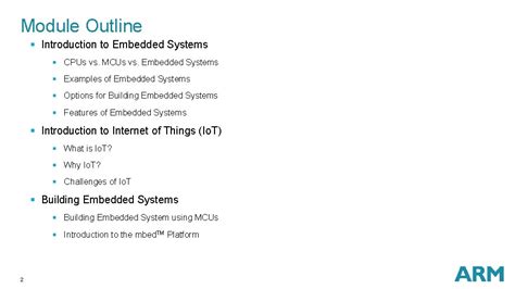 introduction to embedded systems 1 module outline introduction