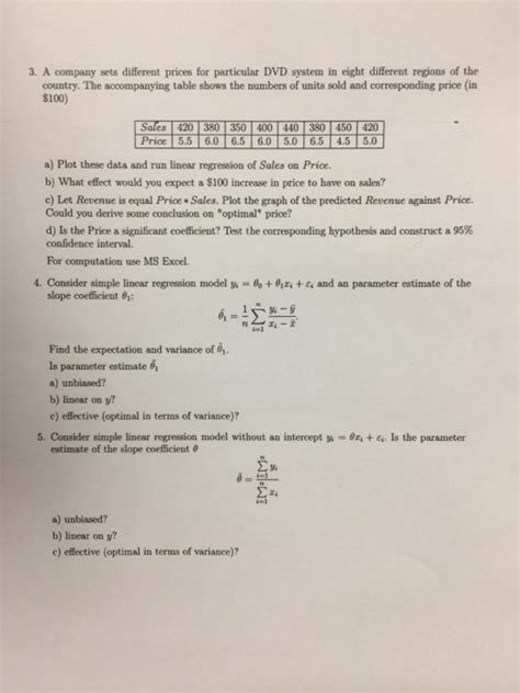 Solved Class 1 Ols Estimators Properties Gauss Markov