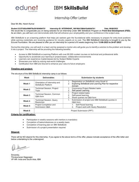 Harsh Kumar On Linkedin Internship Aicteinternship Ibmskillsbuild