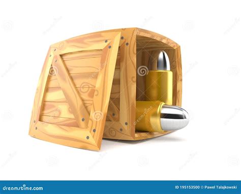 Bullet Inside Cargo Crate Stock Illustration Illustration Of Wood 195153500