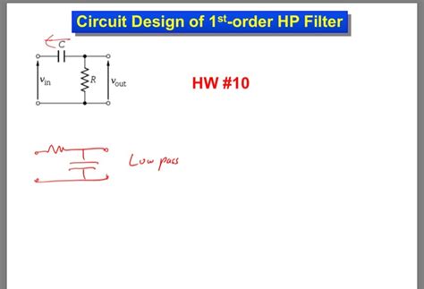 Solved Problems Filter Design Assuming RC Sketch The Chegg Com