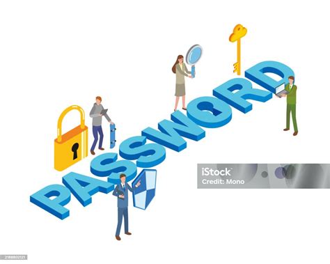 Password Characters And People Stock Illustration Download Image Now