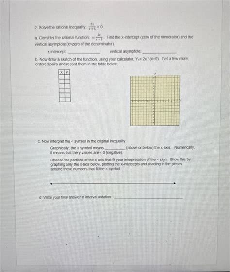 Solved Polynomial And Rational Inequalities 1 Solve The Chegg Com