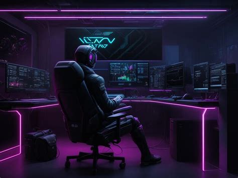 Premium Photo Thief Cyber Ai Hacker On City Cyber Futurehacking And