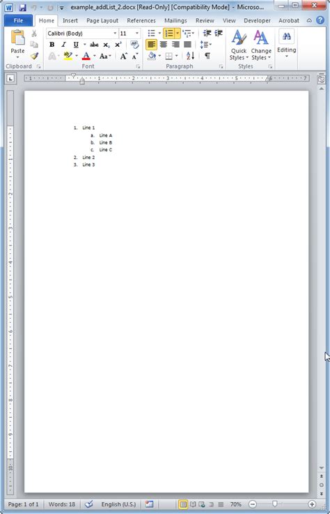 Addlist Inserts Nested Lists Into The Word Document Javadocx