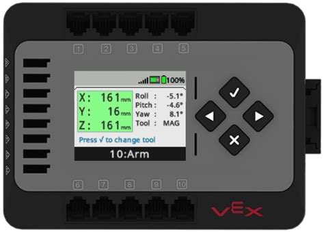 Vex Cte Unit 1 Introduction To Workcells Lesson 3 Displaying Coordinates On The Brain