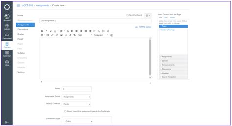 Canvas Creating An Assignment Link Watermark