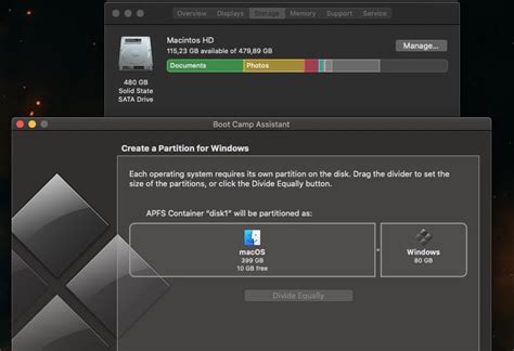 Why Boot Camp Assistant Doesnt Let Me Select A Bigger Partition Ive More Space Than It Says