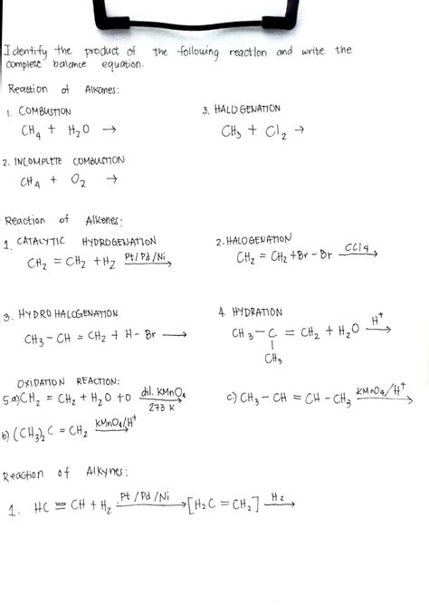 [solved] Identify The Product Of The Following Reaction And Write The Course Hero
