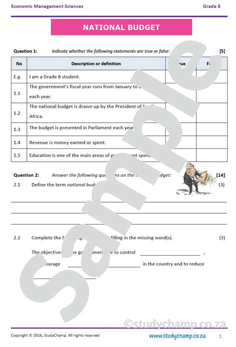 Grade 8 Economic And Management Sciences Bundle