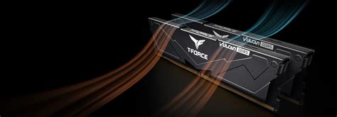 Team T Force Vulcan Black 32gb2x16gb 6000mhz Ddr5 Cl38 Gaming Ram Flbd532g6000hc38adc01