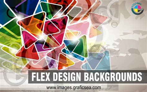 Mixed Color Triangles Flex Design Back Free Download Images