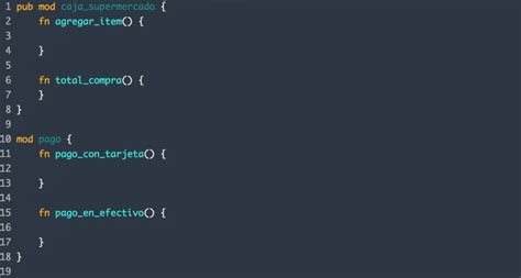 organizar código en rust módulos rusty full stack