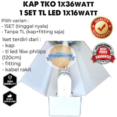 Jual Kap Tko Komplit Led X Watt Tko Lampu Philips Led Watt Cm Kap Fitting Jakarta