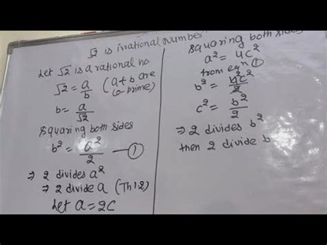 Prove That Root 2 And Root 3 Is An Irrational Number With Simple And Easy Method Class10 YouTube