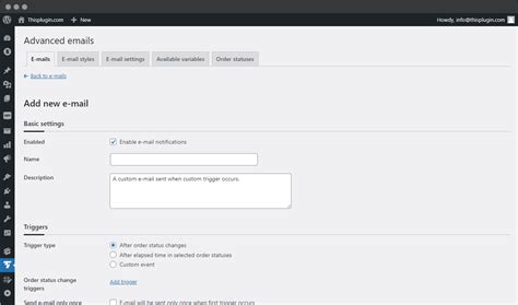 Advanced E Mails For Woocommerce