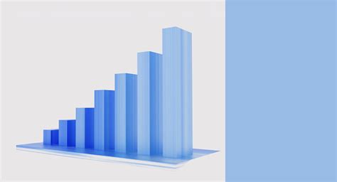 성장하는 비즈니스 그래프 차트 블루 컬러 공간을 복사합니다 금융 시장과 기호 은행 및 보험 개념 전염병에서 세계 경제 회복 경기 침체 후 진행 3d 일러스트레이션 0명에