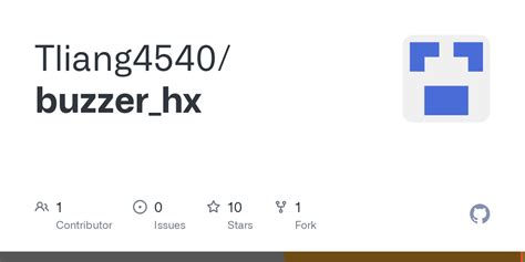 GitHub Tliang4540 Buzzer Hx