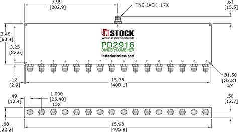 Pd2916 Tnc Power Divider Combiner 698 2700 Mhz Instock Wireless