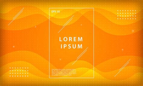Premium Vector Modern Abstract Orange Liquid Gradient Color Background With Dynamic Geometric
