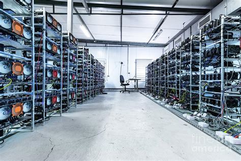 Bitcoin And Crypto Mining Farm Big Data Center Photograph By Michal