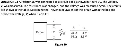 Solved QUESTION A Resistor R Was Connected To A Circuit Chegg Com
