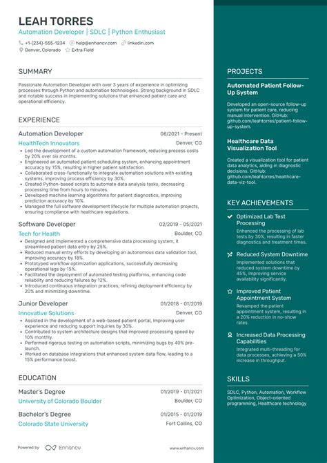 23 Python Developer Resume Examples And Guide For 2025