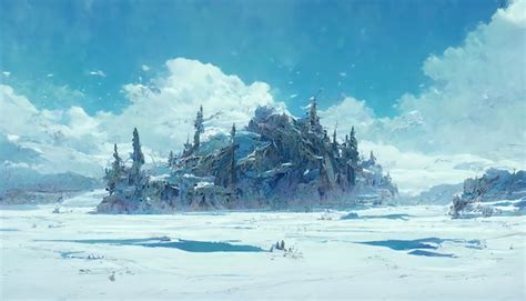 Premium Ai Image The Snow In The Forest