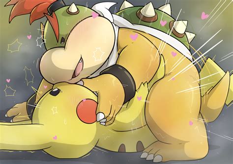 Rule 34 Bowser Jr Crossover Hi Res Mario Series No Humans Pikachu