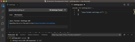Errors On Fields With Uri Format Not Reported In Settings Ui · Issue