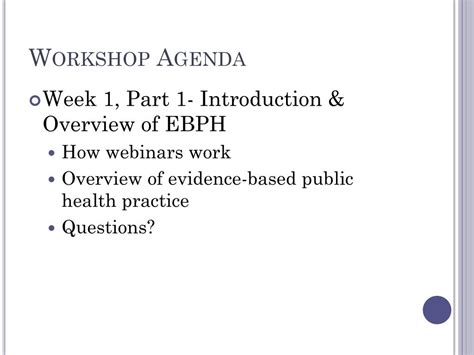 Ppt Evidence Based Public Health Practice Powerpoint Presentation Free Download Id 3690881