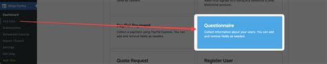 How To Create A Questionnaire Form With Wordpress Ninja Forms