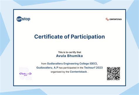 Avula Bhumika On Linkedin Certificate Of Participation