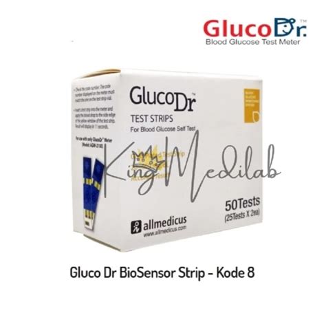 Jual Strip Gluco Dr Bio Sensor Isi 50 Gula Darah Glucose Glucodr Biosensor Shopee Indonesia