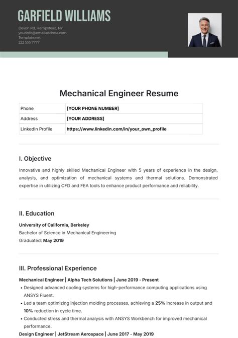 Free Engineer Resume Templates To Edit Online And Download