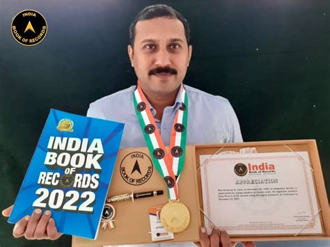 Hari Krishnan K Appreciation India Book Of Records
