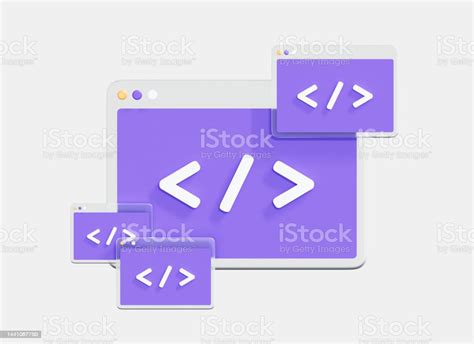 3d 웹 코딩 개념입니다 프로그램 코드 개발 웹 사이트 프로그래밍 웹 Ui 페이지 개념입니다 소프트웨어 공학 흰색 배경에 격리된 만화 창조적인 디자인 아이콘 3d 렌더링 3
