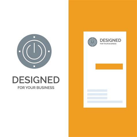 Electricity Energy Power Computing Grey Logo Design And Business Card