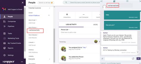Copper Crm And Whatsapp Integration Timelinesai