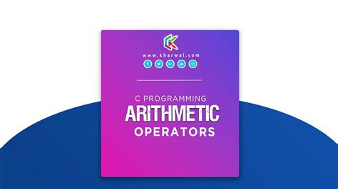 Arithmetic Operators In C Programming Youtube