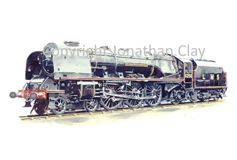 Jonathan Clay Transport Art Lms 8p 4 6 2 No 6256 Sir William Stanier Frs